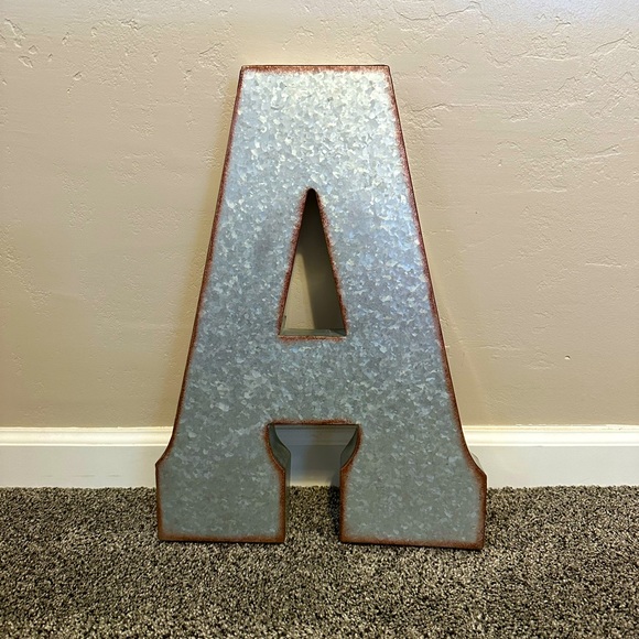 Accents | Galvanized Letter A | Poshmark